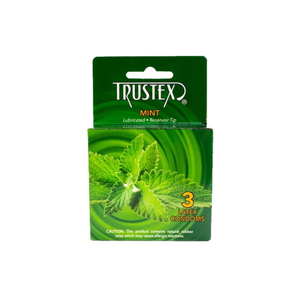 Trustex Flavored Lubricated Condoms 3 Pack Mint