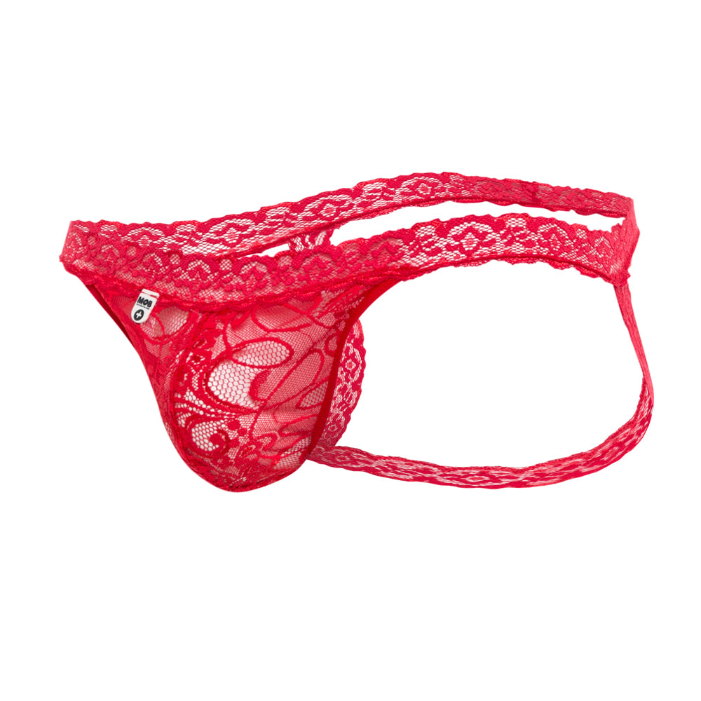 Lace Jockstrap Red Lxl