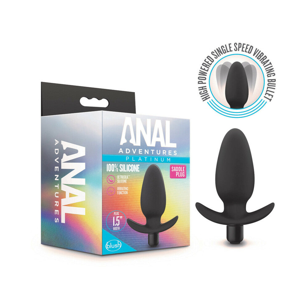 Blush Anal Adventures Platinum Silicone Saddle Plug Black Shop