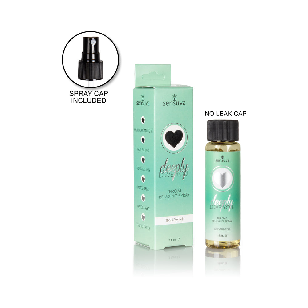 Deeply Love You Spearmint Throat Relaxing Spray 1 Fl Oz Bottle
