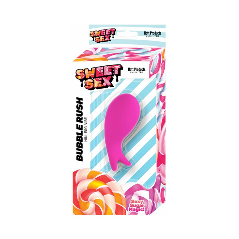 Sweet Sex Bubble Rush Mini Egg Vibe Silicone Magenta