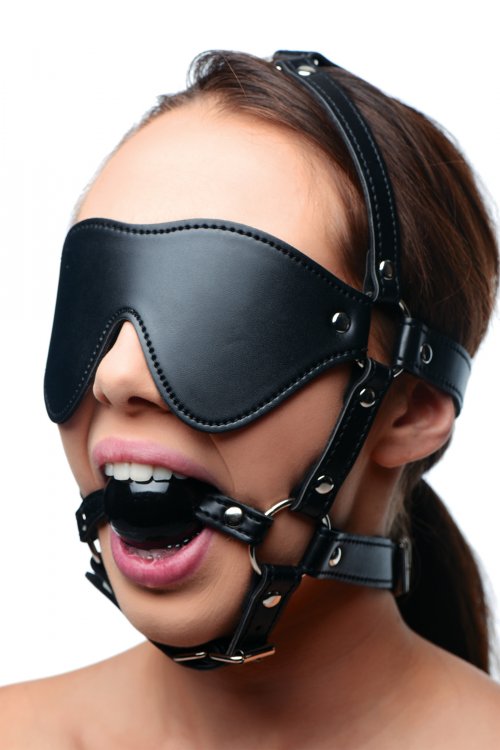 Blindfold Harness Ball Gag