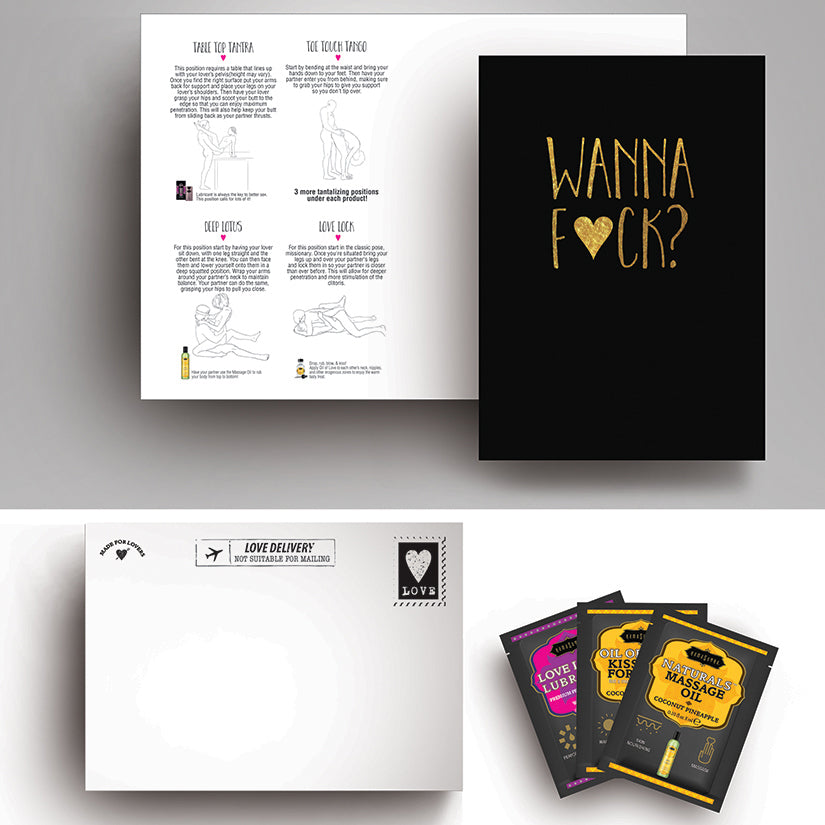 Kama Sutra Naughty Notes Wanna Fck Greeting Card