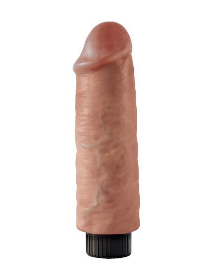 King Cock 6 Vibrating Cock Tan