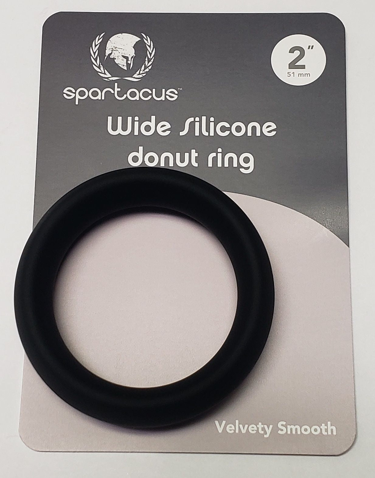 Wide Silicone Donut Ring Black 2