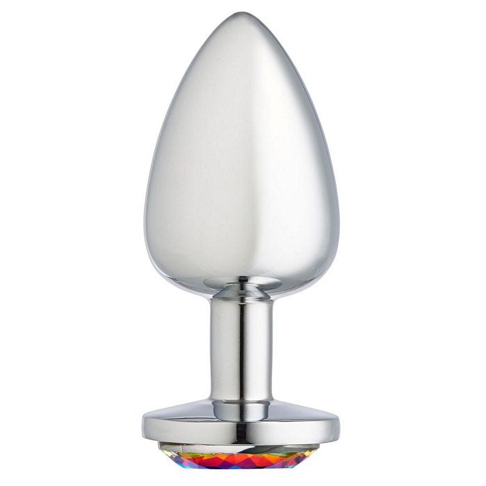 Cloud 9 Novelties Gems Silver Chromed Anal Plug Large