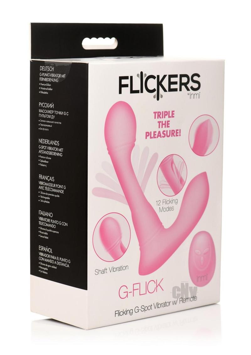 Flickers G Flick Flicking G Spot Vibrator With Remote Pink Shop