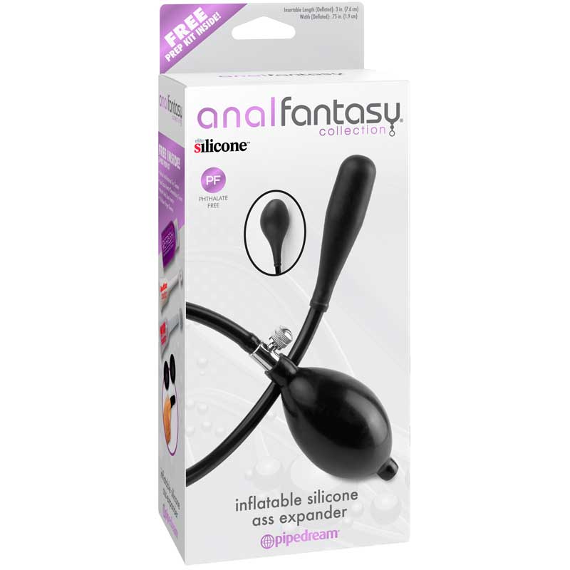 Anal Fantasy Collection Inflatable Silicone Ass Expander Black Shop