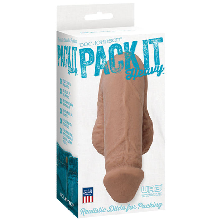 Pack It Heavy Brown Realistic Dildo For Packing