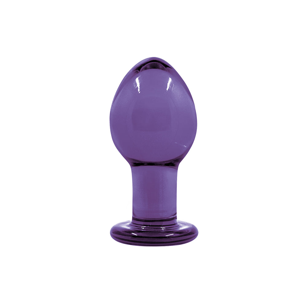 Crystal Premium Glass Plug Medium Purple