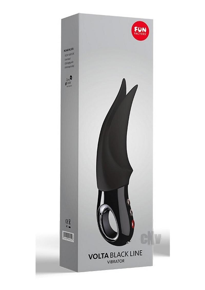 Fun Factory Black Line Volta Flutter Tip Black