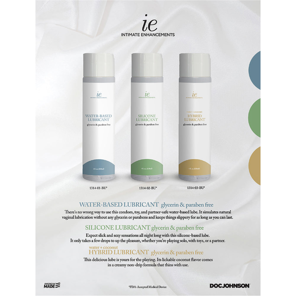 Intimate Enhancements Hybrid Lubricant Water And Coconut 4 Fl Oz
