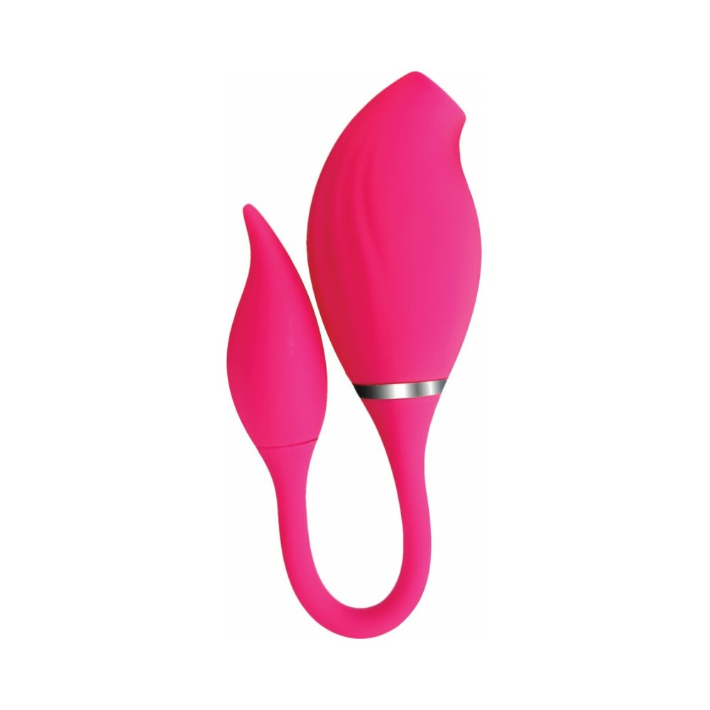 Sweet Sex Horny Helper Suction Dual Stimulator Silicone Magenta
