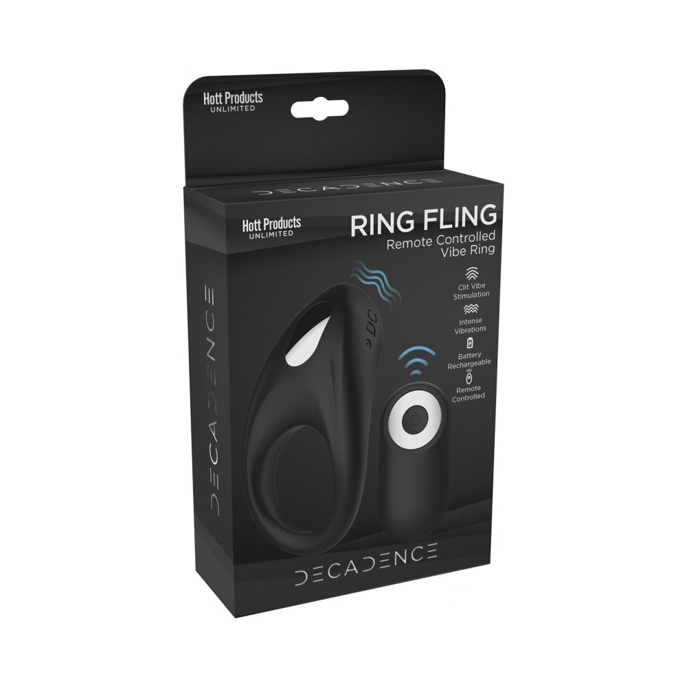 Decadence Ring Fling Milt Speed Cock Ring With Remote Control 5984