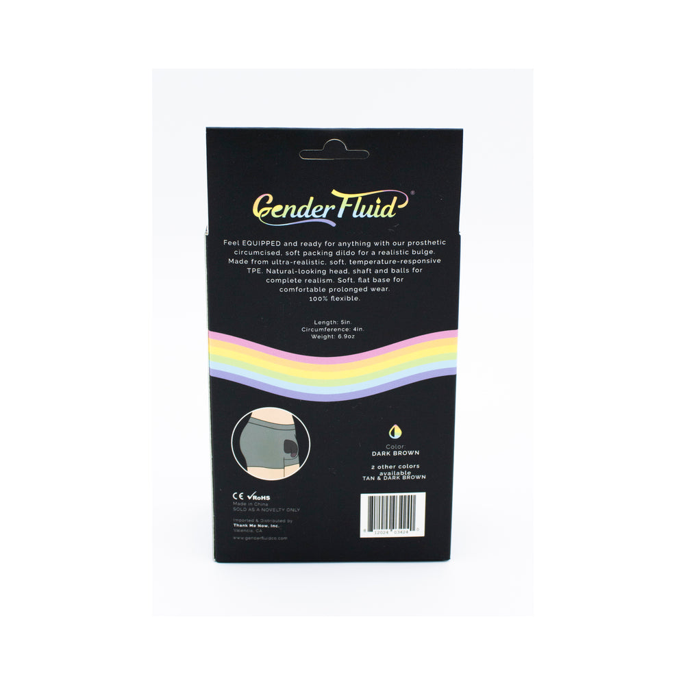 Gender Fluid Equipped Soft Packer 5 In Dark Brown